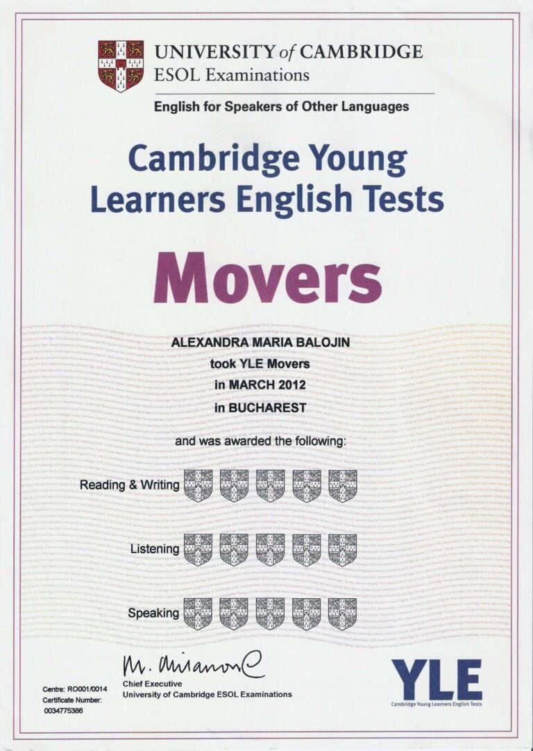 Cambridge levels for elementary students - English Testing Platform For ...