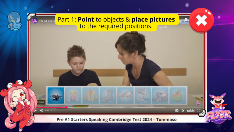 Receive 5 shields in Starters Speaking: Mastering all the sections!