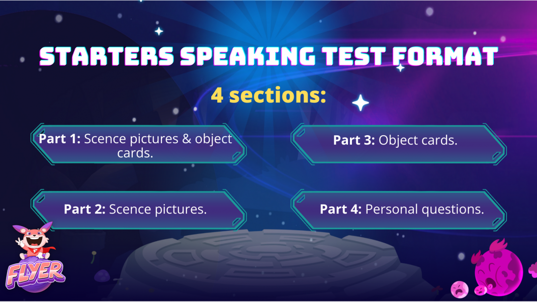 Receive 5 shields in Starters Speaking: Mastering all the sections!